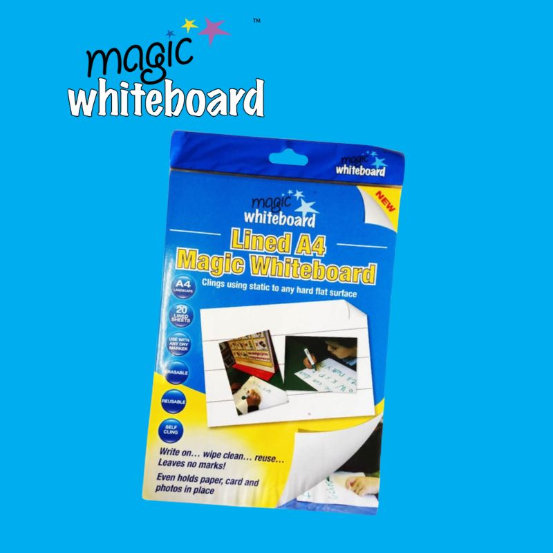 A4 Magic Whiteboard – Lined (20 Sheet Pack) – Magic Whiteboard Australia